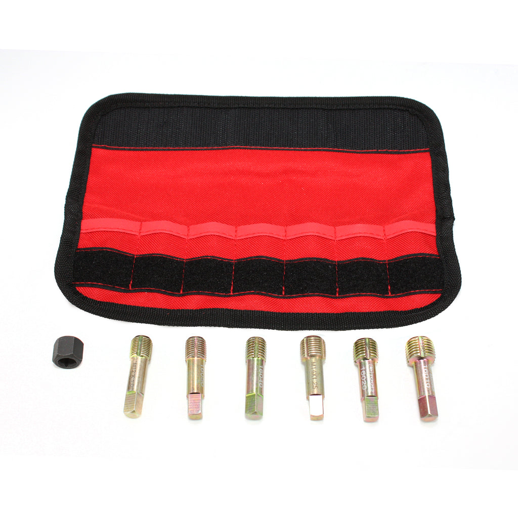 Schley Tools – 16000 6-Piece Exhaust Bung Re-Threader Tool Set for EGT